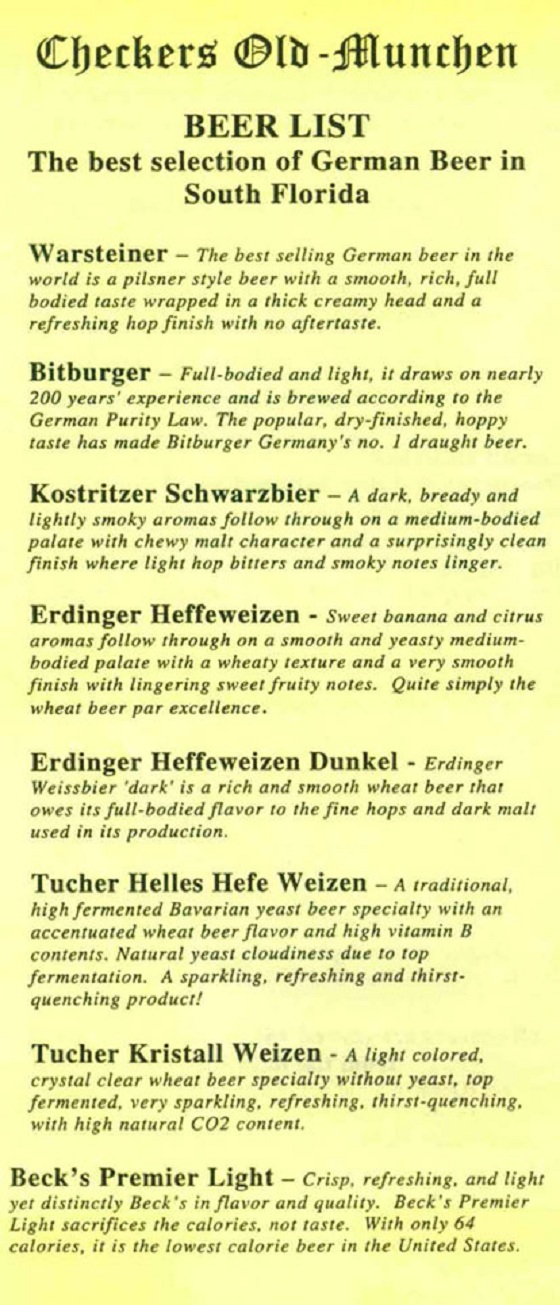 Checkers Old Munchen Coupon, Discount & Menu - 2209 E Atlantic Blvd ...